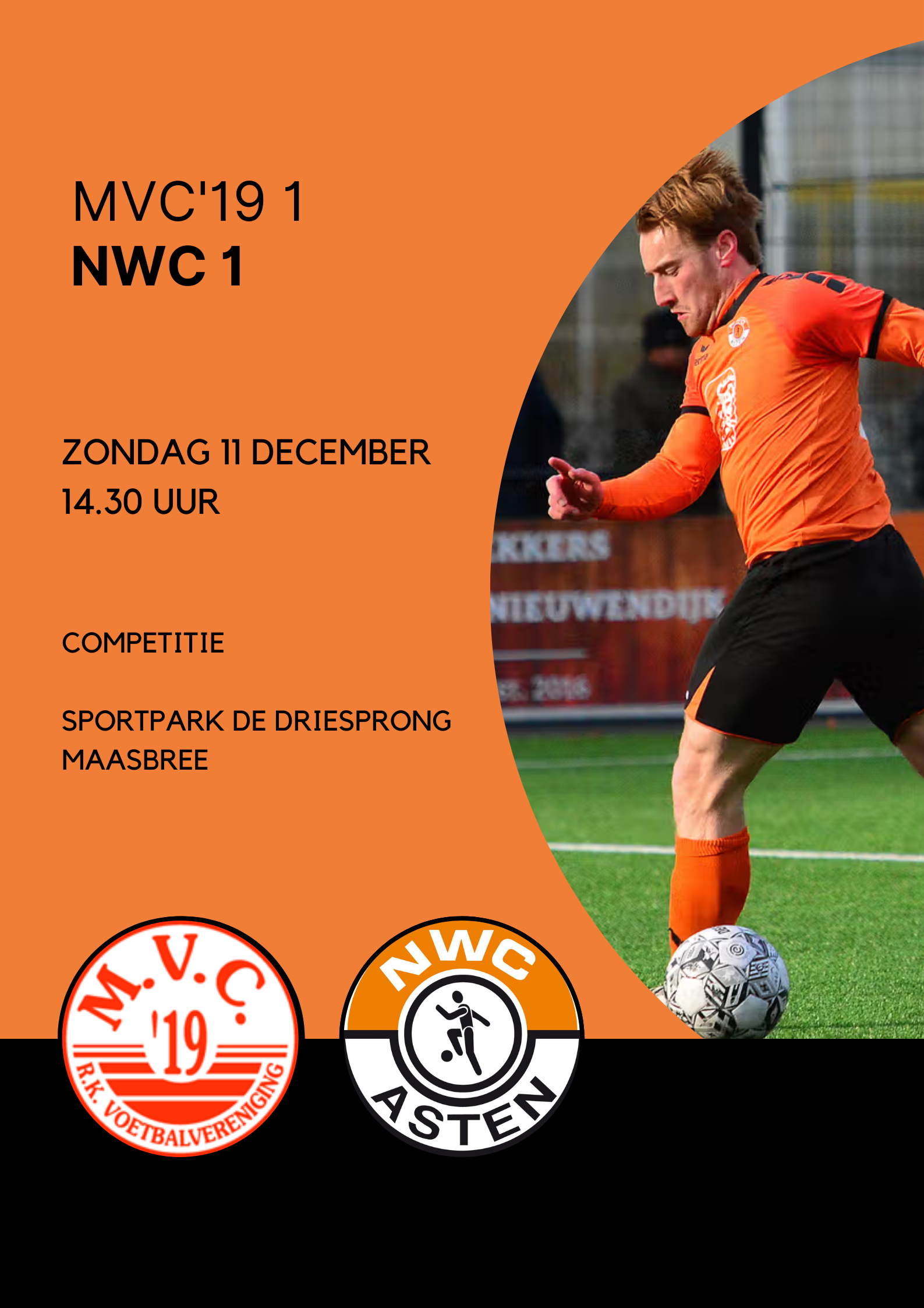 NWC speelt laatste uitduel van 2022 in Maasbree | Voetbalvereniging N.W ...